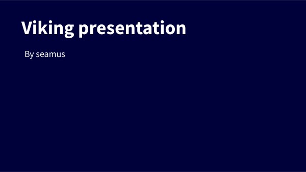 Viking presentation