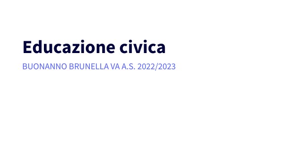 presentazione ed.civica