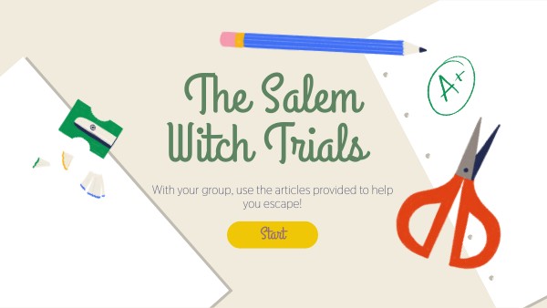 Salem Witch Trials Escape Room