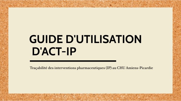 Utilisation Act-Ip