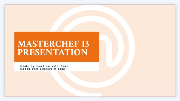 MASTERCHEF PRESENTATION | Genially