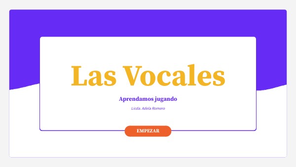 Las vocales