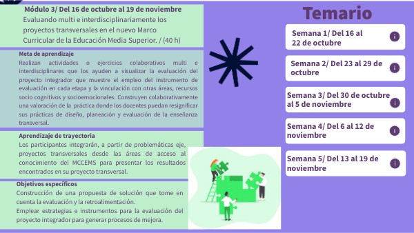 Transversalidad - M3 S1 Temario | Genially