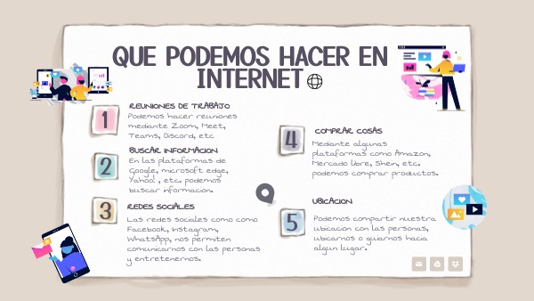Que podemos hacer en internet | Genially