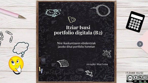 Portfolio digitala B2 Itziar Isusi | Genially