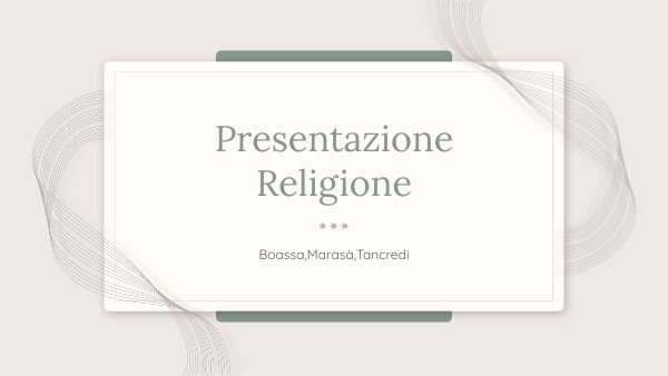 Presentazione religione | Genially