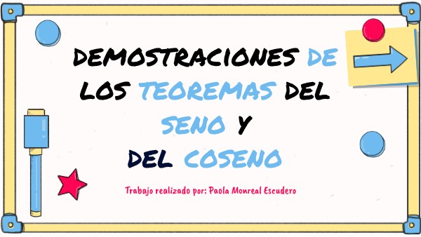 DEMOSTRACIÓN DE LOS TEOREMAS DEL SENO Y DEL COSENO | Genially