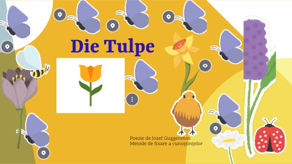 Das Gedicht „Die Tulpe”, von Josef Goggenmos