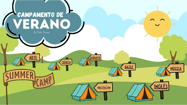 Vocabulario: Campamento de Verano | Genially