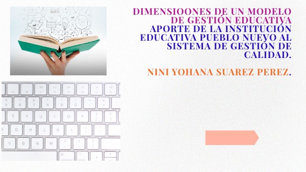 DIMENSIONES DE UN MODELO DE GESTIÓN EDUCATIVO | Genially