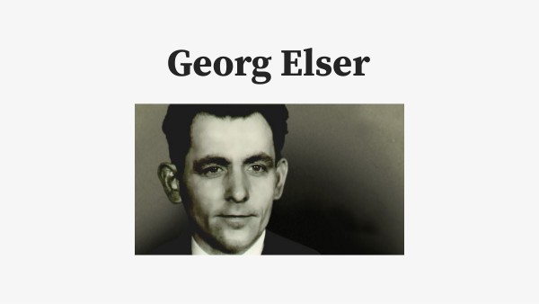 Georg Elser | Genially