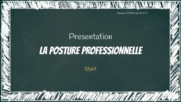 CIP- PRESENTATION LA POSTURE PROFESSIONNELLE | Genially