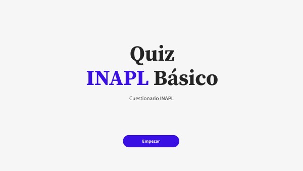 Quiz INAPL basico