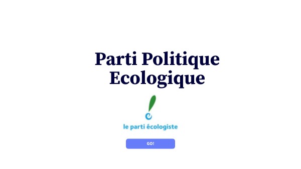 Présentation : Parti Ecologique