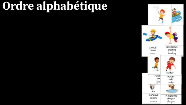 ORDRE ALPHABETIQUE