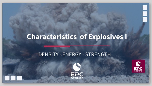 Characteristics of Explosives I