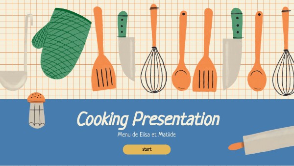 COOKING RECIPE PRESENTATION