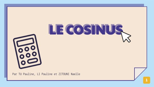 LE COSINUS
