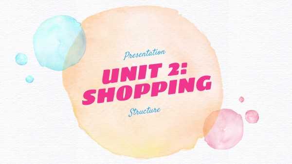 UNIT 2: SHOPPING - STRUCTURE | Genially