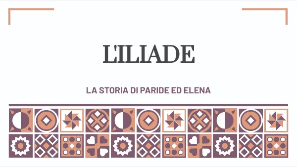 PARIDE ED ELENA | Genially