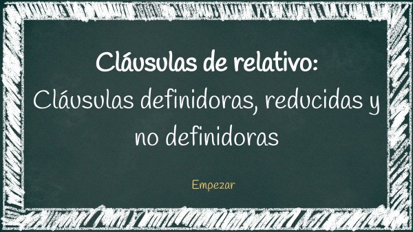 Relative clauses | Genially