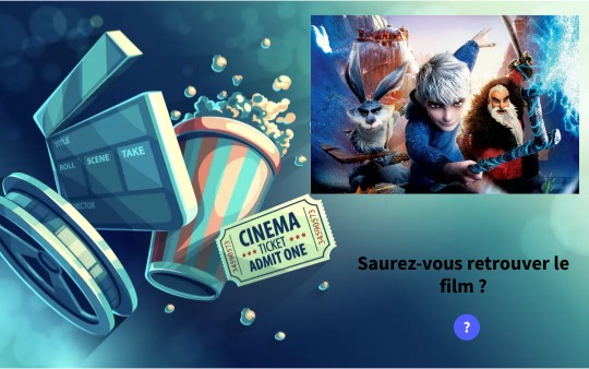 Film image interactive bleu