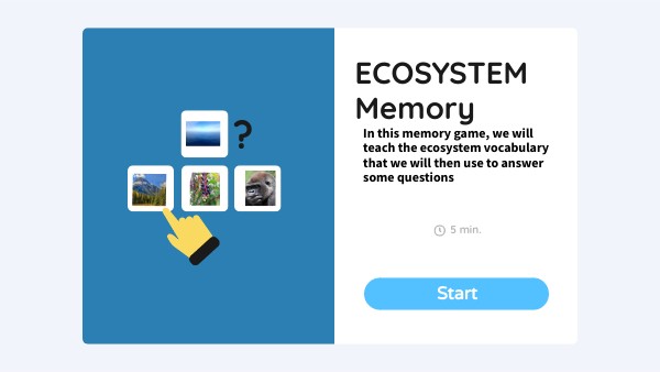 COGNITIVE STIMULATION GAME ABOUT ECOSYSTEM | Genially