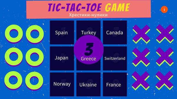 Nationalities - TIC-TAC-TOE GAME | Genially