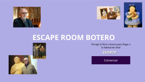 escape room botero | Genially