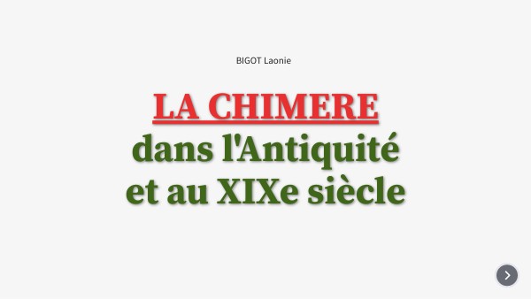 LA CHIMERE | Genially