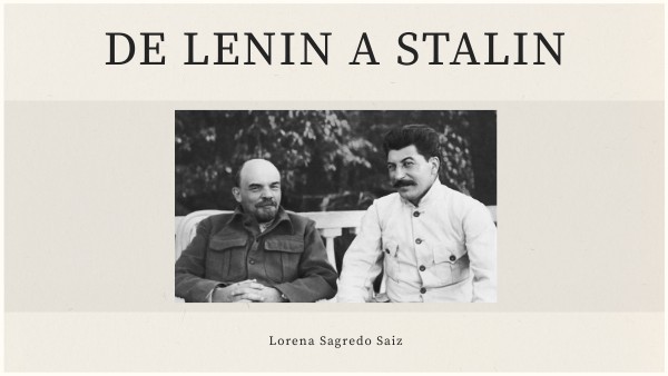 LENIN A STALIN