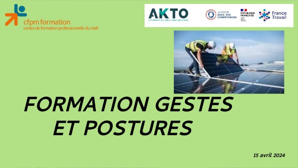 Formation gestes et postures | Genially