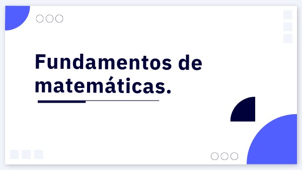 Presentación de matemáticas