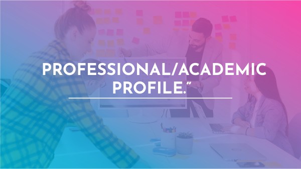 Professional Profile milagro Guadalupe Sanabria Méndez