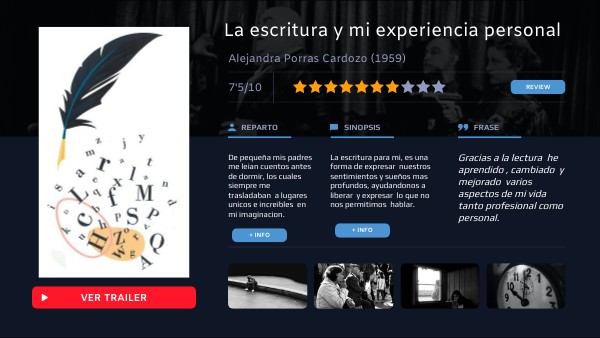 La escritura y mi experiencia personal | Genially
