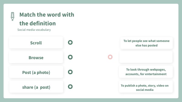 MATCH THE WORDS | Genially