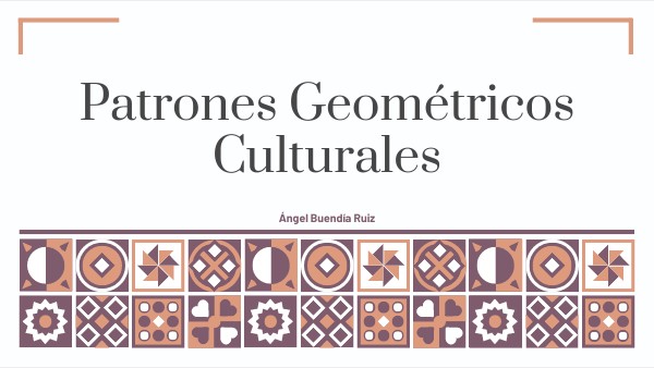 Patrones Geométricos Culturales