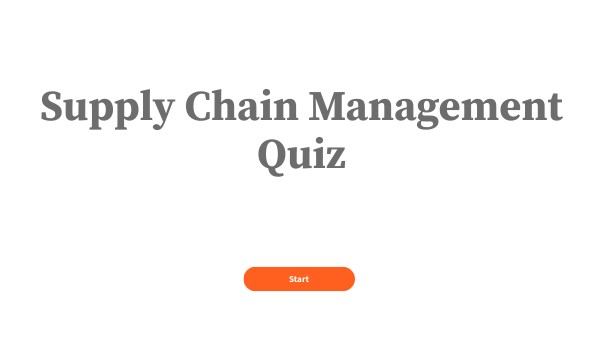 SCM Quiz