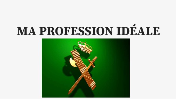 MA PROFESSION IDÉALE | Genially