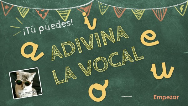 Adivina la vocal | Genially