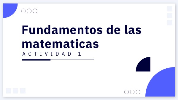 FUNDAMENTO DE LAS MATEMATICAS