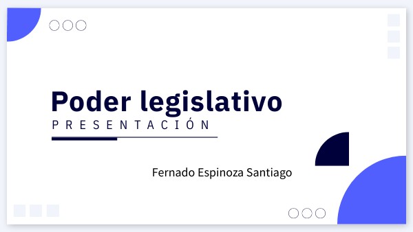 poder legislativo | Genially
