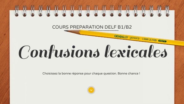Confusions lexicales B2/C1 | Genially