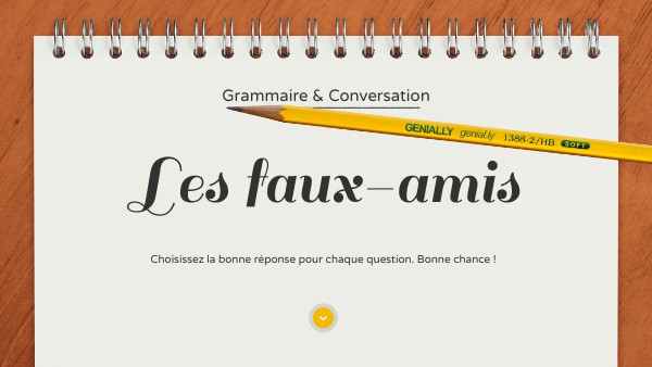 Les faux-amis | Genially