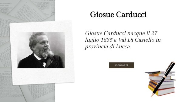 Giosue Carducci | Genially