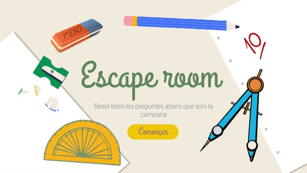 Scape room - Geometría 1r ESO | Genially
