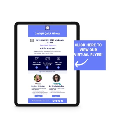 2nd QM Quick Minute Flyer | Genially