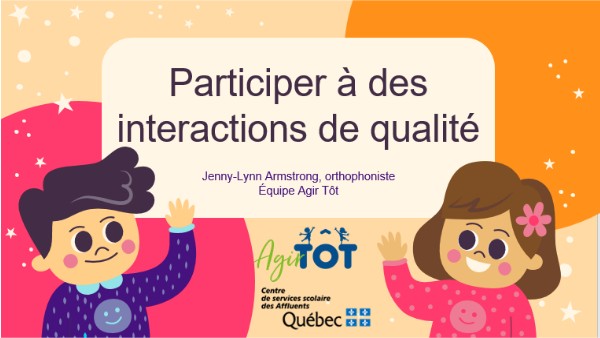 Participer à des interactions de qualité | Genially