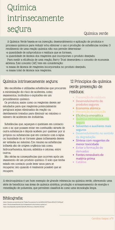 Química intrinsecamente segura | Genially