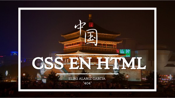 PRESENTACIÓN CHINA | Genially